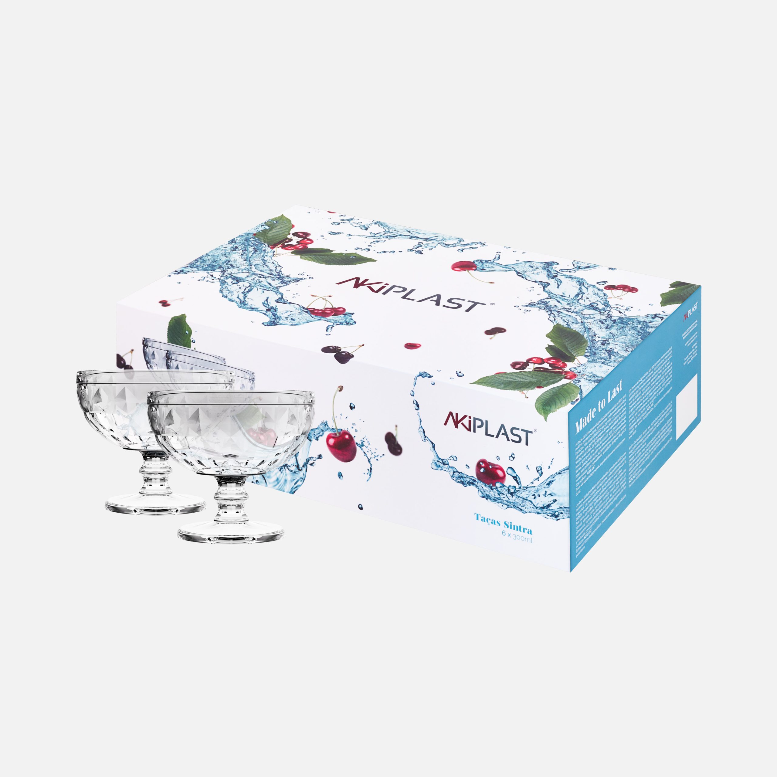 Sintra Dessert Bowl With Foot - AKIPLAST